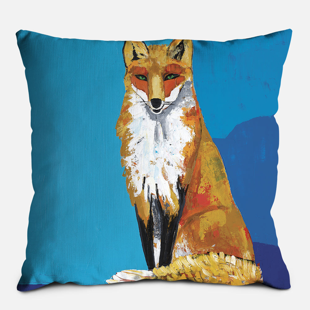 Lord Fox - Faux Suede Cushion – Anna Blatman UK